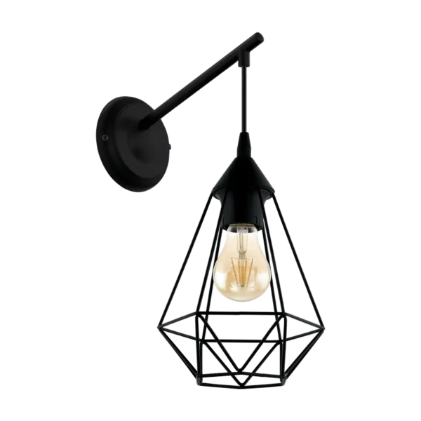 Tarbes 49081 | Zidna lampa | crna | 1xE27