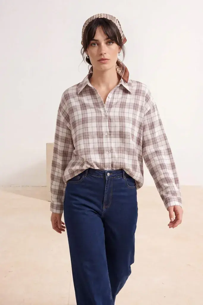Trendyol Modest Ženska košulja Tctss26Tg00055, Smeđa
