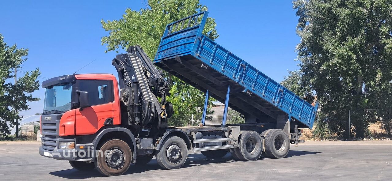 Scania 420 HIAB 400 + JIB 8X4 BASCULANTE kiper
