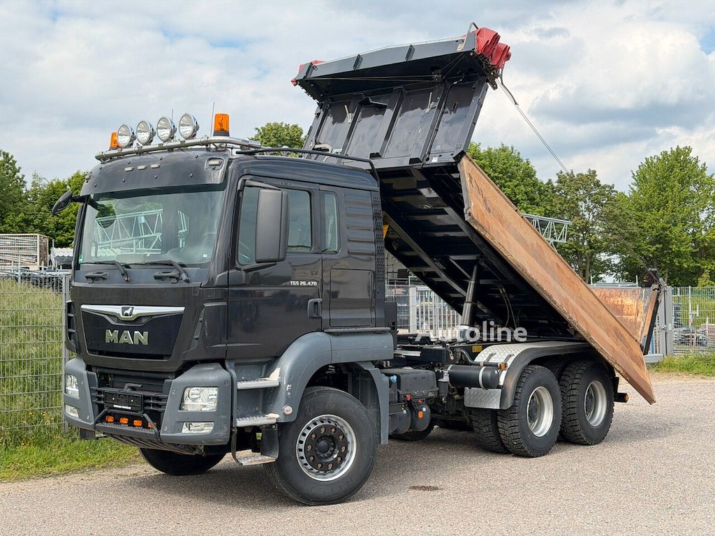 MAN 26.470 6x4 Meiller 3S. Bordmatik E-Schiebeplane kiper