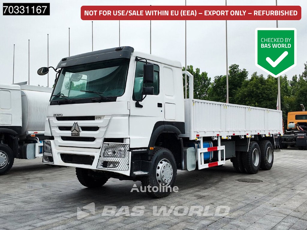 Novi Sinotruk Howo 371 6X4 Refurbished! 50T Platform Full Steel Airco Euro 2 kamion s ravnom platformom