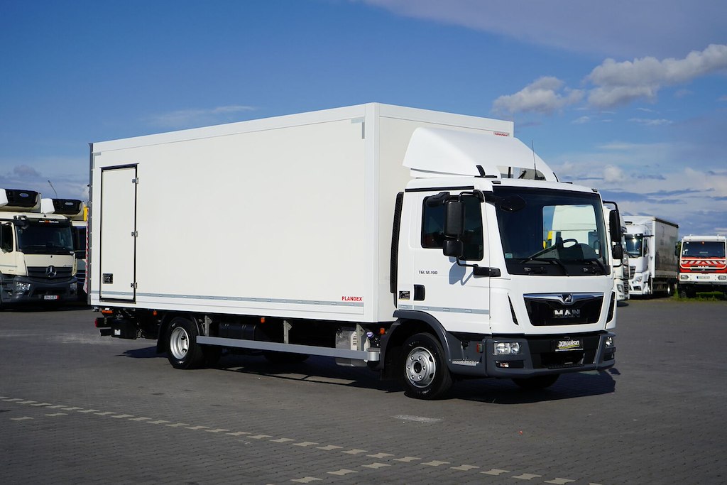 MAN TGL / 12.190 / EURO 6 / KONTENER + WINDA / 16 PALET kamion furgon