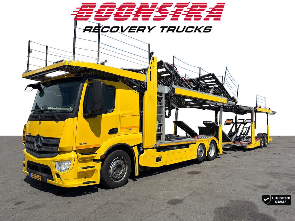 Mercedes-Benz ACTROS 1946 Kassbohrer 2 X Metago Pro Stand airco 10 Car Winch autotransporter