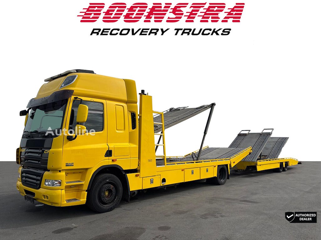 DAF CF 85.410 Tijhof 6 lader TA 12000 autotransporter + prikolica autotransportera