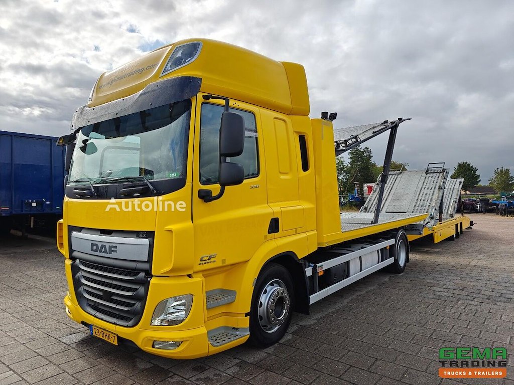 DAF CF 330 FA 4x2 Spacecab Euro6 - Tijhof 5-Loader - Double Winch + autotransporter + prikolica autotransportera