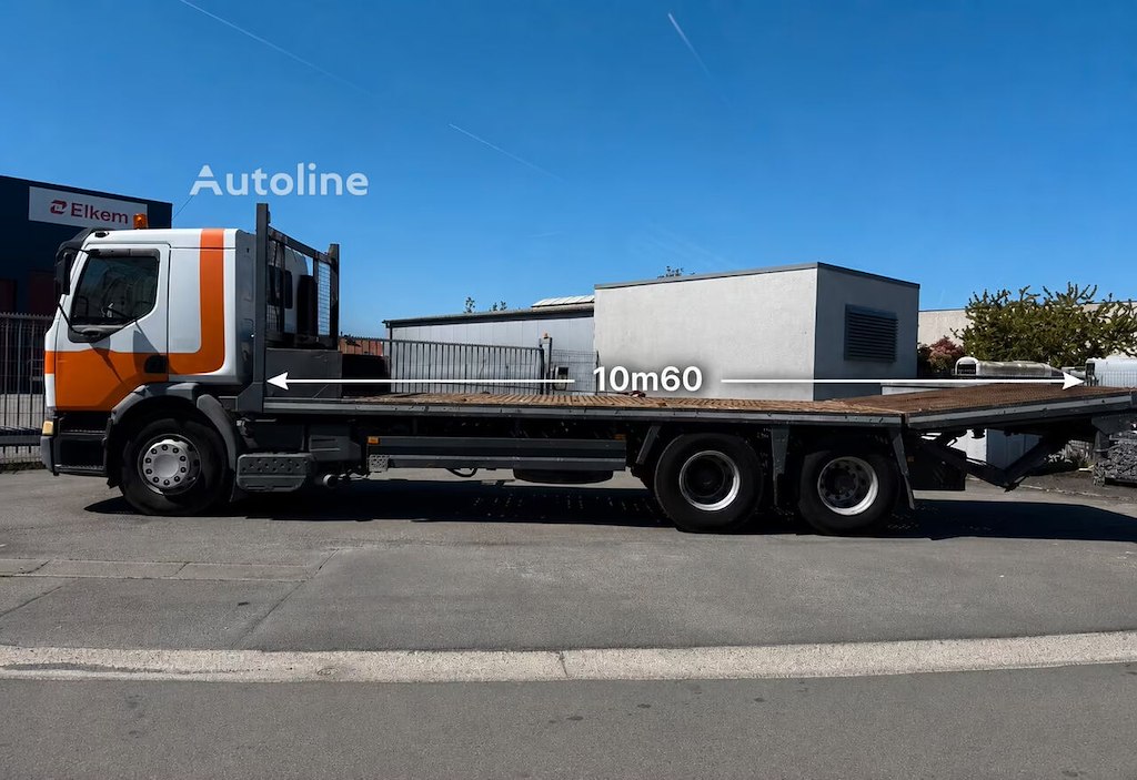 Renault Premium 320-26 / Flatbed 10.6 m / Winch + Lift / Air Conditionin šlep auto