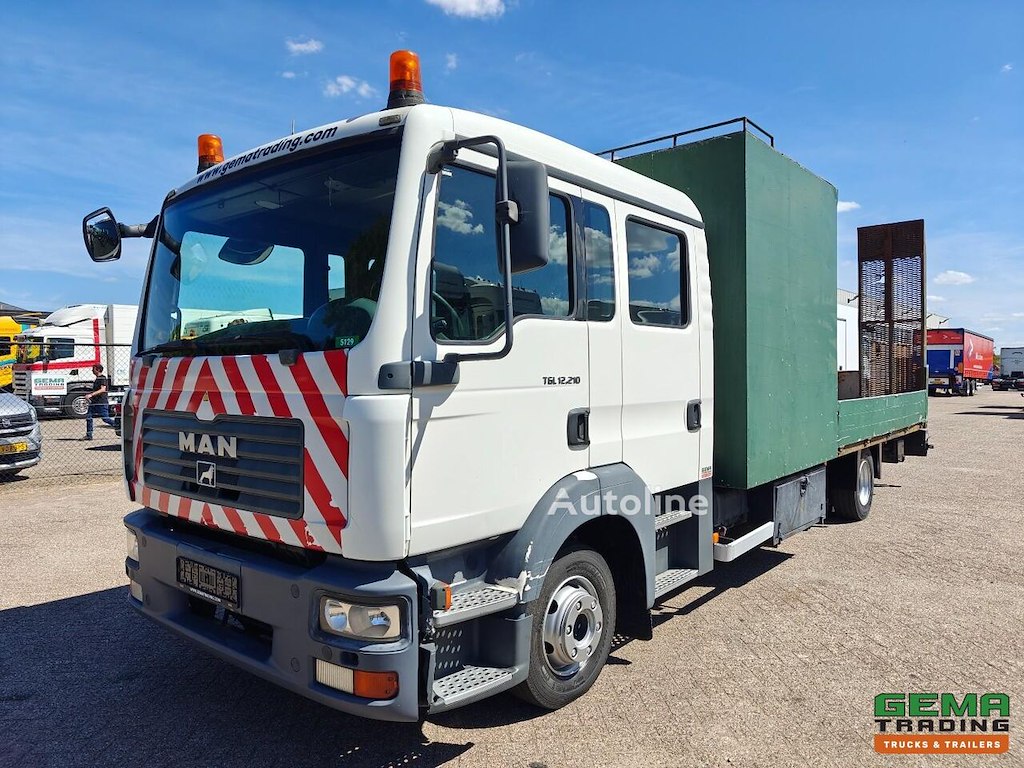 MAN TGL 12.210 4x2 DOKA Euro4 - Open Load Bed + Hydraulic Ramps - Ma šlep auto