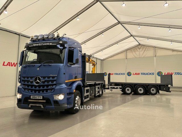 Mercedes-Benz Actros 2545 kamion platforma + prikolica platforma