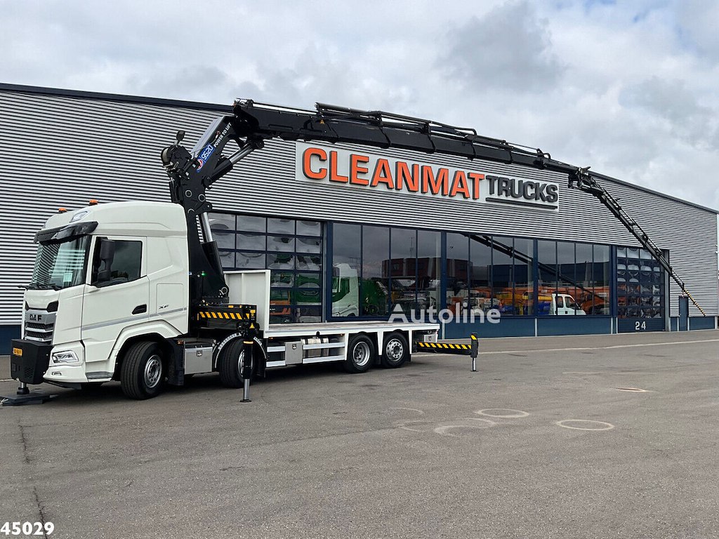 DAF FAX XF 530 Euro 6 HMF 95 Tonmeter laadkraan + Fly-Jib NEW & UNUS kamion platforma