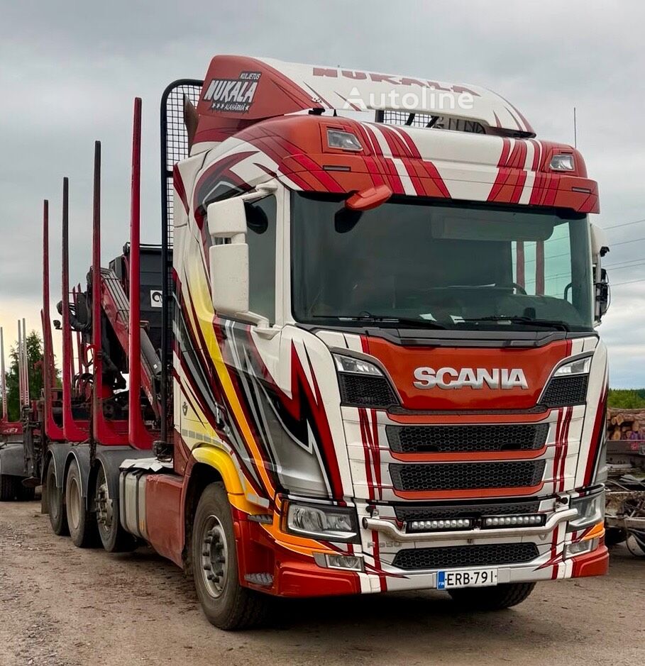 Scania full steel / manual gearbox kamion za prevoz drva