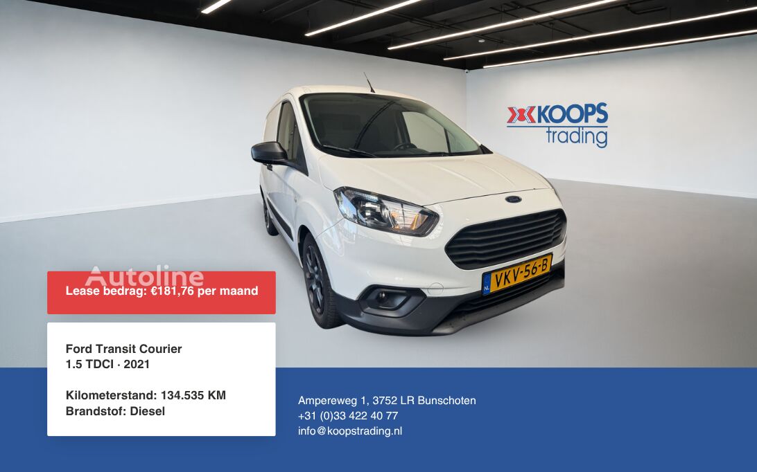 Ford TRANSIT COURIER Transit Courier 1.5 TDCI 75pk Ambiente Apk 5-202 laki furgon