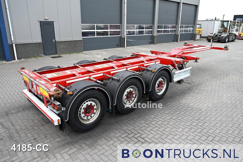 D-Tec FLEXITRAILER | 2x20-30-40-45ft HC * 2x LIFT AXLE * 2x EXTENDABLE poluprikolica za prevoz kontejnera