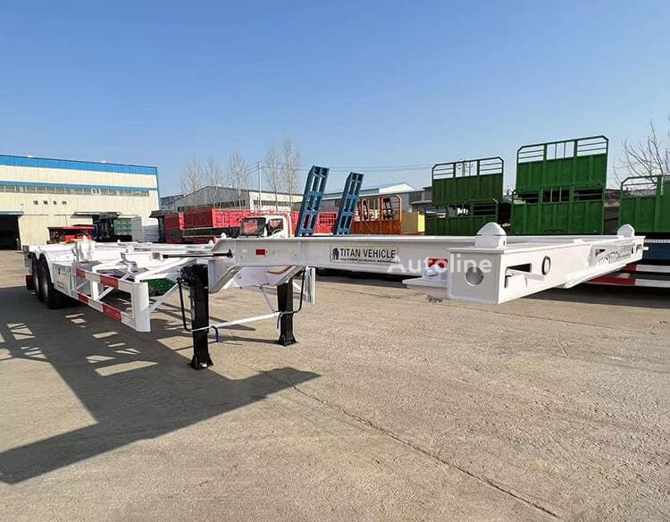 Nova Titan 2 Axle 40FT Skeleton Trailer for Sale in Jamaica poluprikolica za prevoz kontejnera