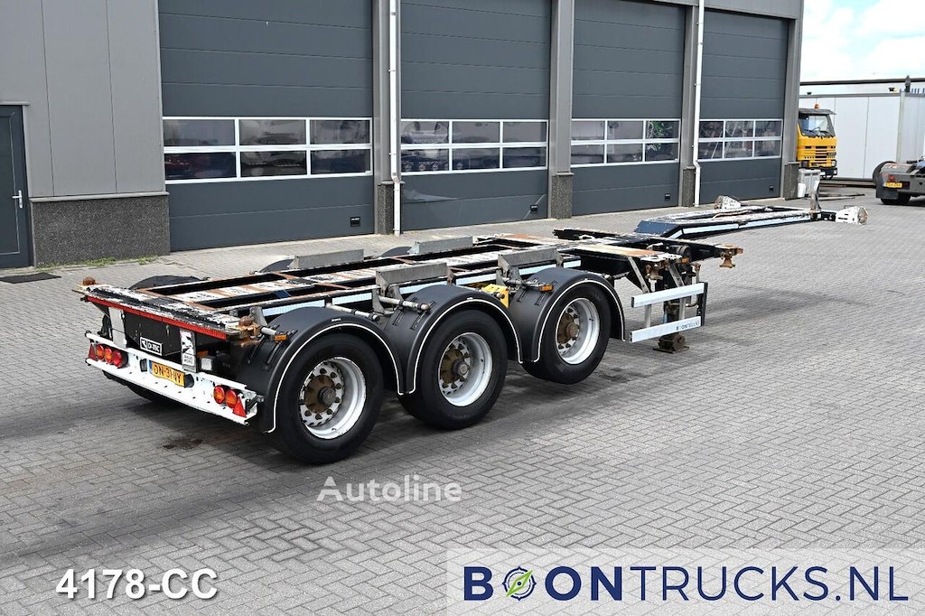 D-Tec FLEXITRAILER | 2x20-30-40-45ft HC * 3x EXTENDABLE * NL TRAILER * poluprikolica za prevoz kontejnera