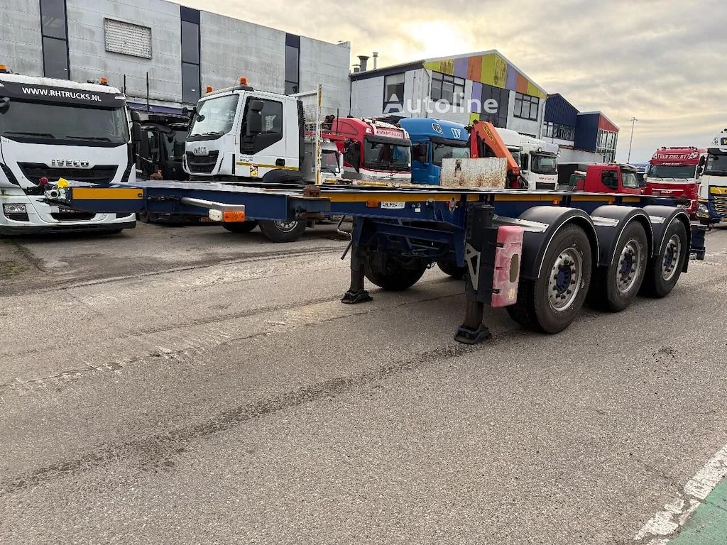 Burg BPO 12-27 CCXAX 3 AXLE - SAF - TANK CHASSIS poluprikolica za prevoz kontejnera