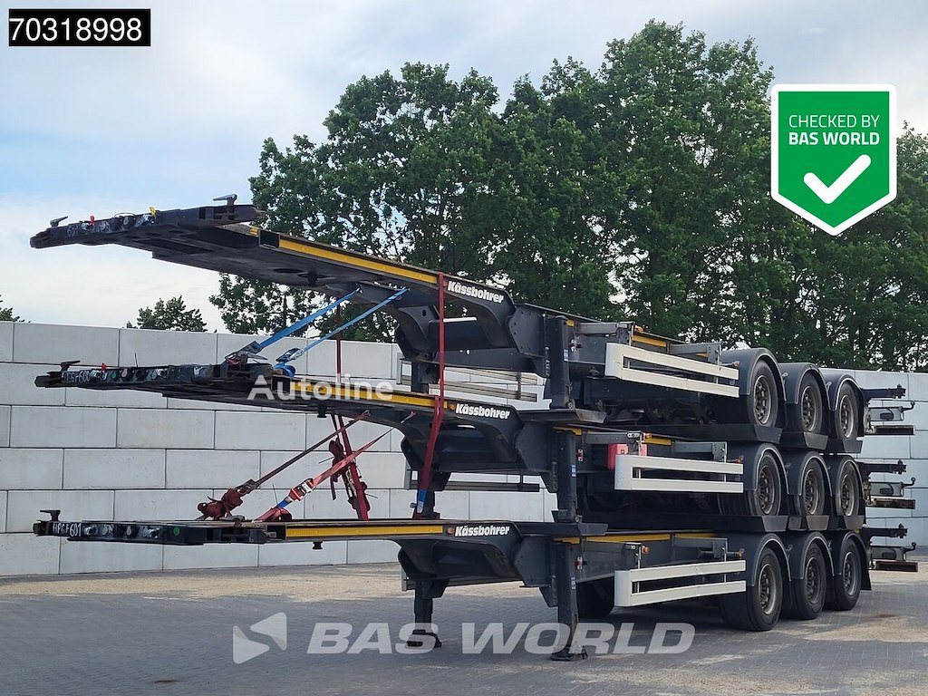 Kässbohrer CS 40ft 45ft Lift Axle poluprikolica za prevoz kontejnera