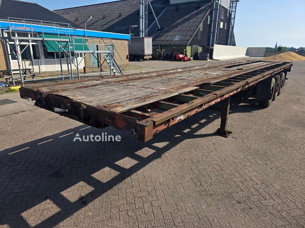 LAG ROR - DRUM - STEEL SPRING LAG 3-axle flatbed trailer - ROR axles poluprikolica platforma