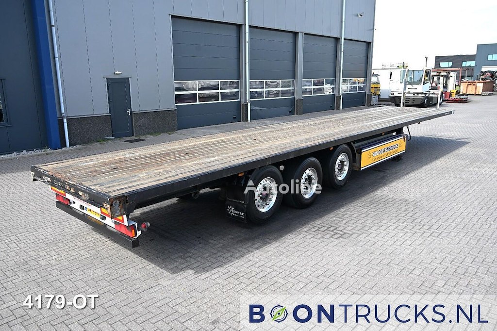 Groenewegen DRO-14-27 FLATBED | 2x LIFT AXLE * HARDWOOD FLOOR * NL TRAILER * poluprikolica platforma