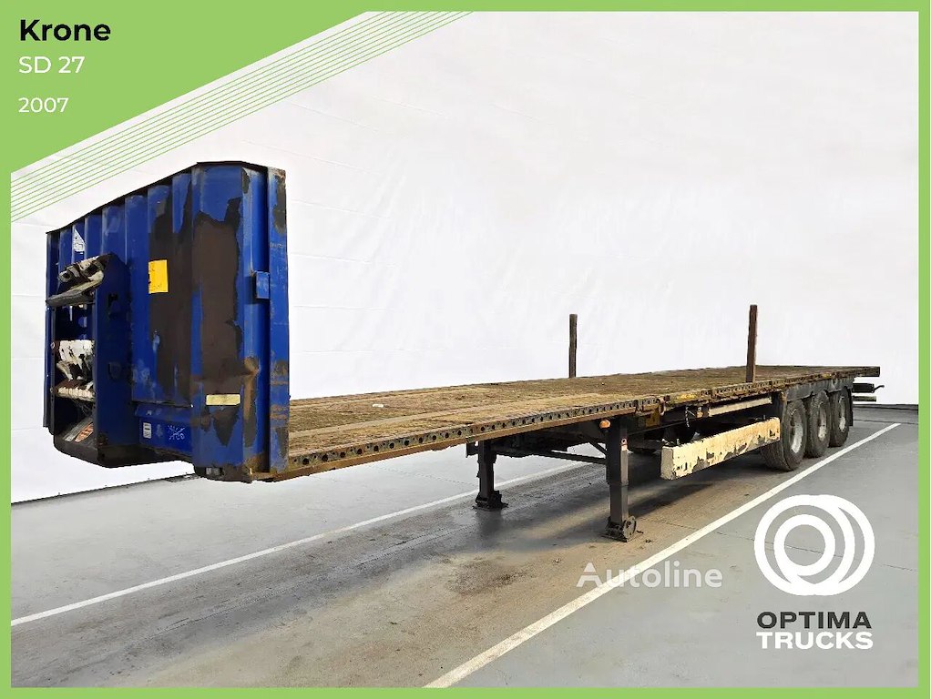 Krone SD 27 FREINS TOMBOURS /TROMMELREMMEN poluprikolica platforma