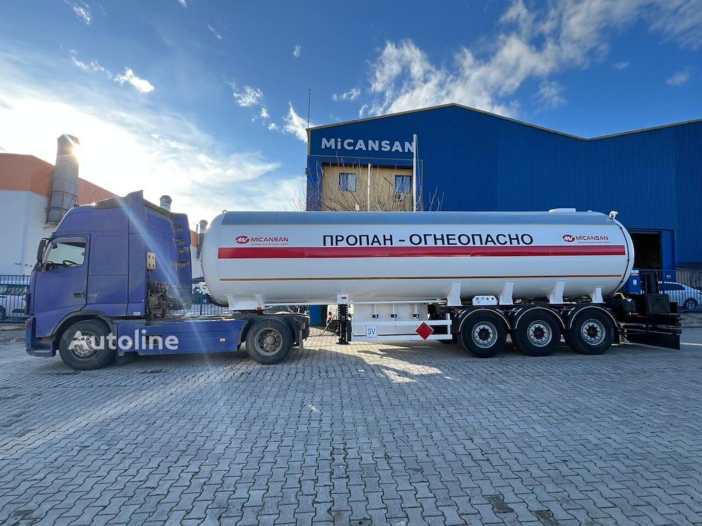 Nova Micansan 45 m3 SAF Brand Axles poluprikolica cisterna za gas