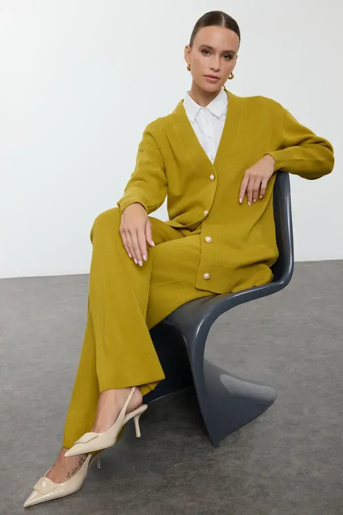 Trendyol Modest Ženski komplet Tctaw24Us00037, Oker