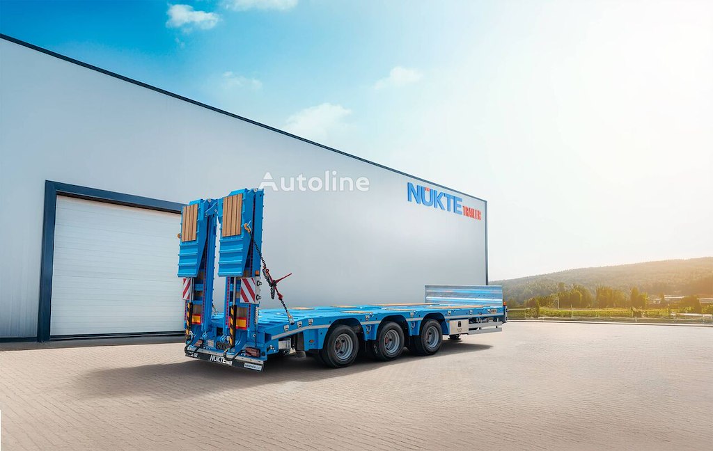 Nova Nükte Trailer 3 Axle Drawbar Lowbed Trailer prikolica sa niskom platformom