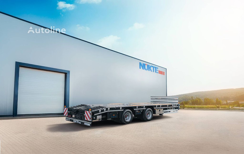 Nova Nükte Trailer 2 Axle Drawbar Lowbed Trailer prikolica sa niskom platformom
