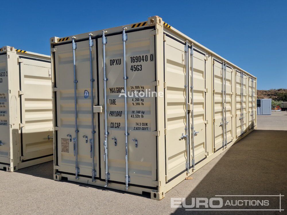 Prodaje se 40' HC Container, One Side 4 Doors, One End Door kontejner 40 stopa na aukciji