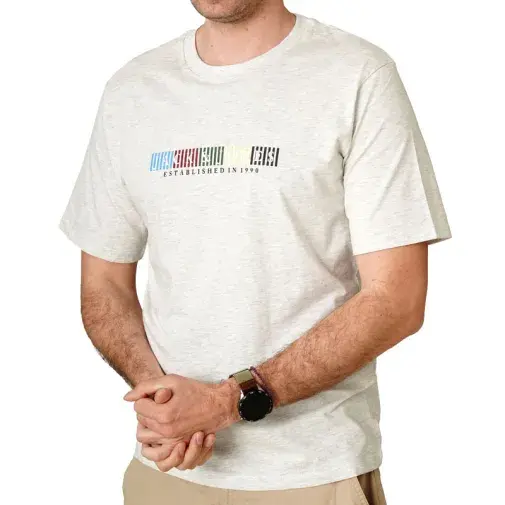 Jack & Jones Muška majica Jcobreeze Branded Tee Ss Crew Neck Fst, Bela