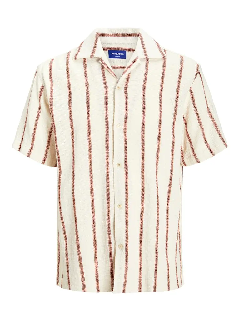 JACK & JONES Muška košulja kratkih rukava 12271060, Bež-braon