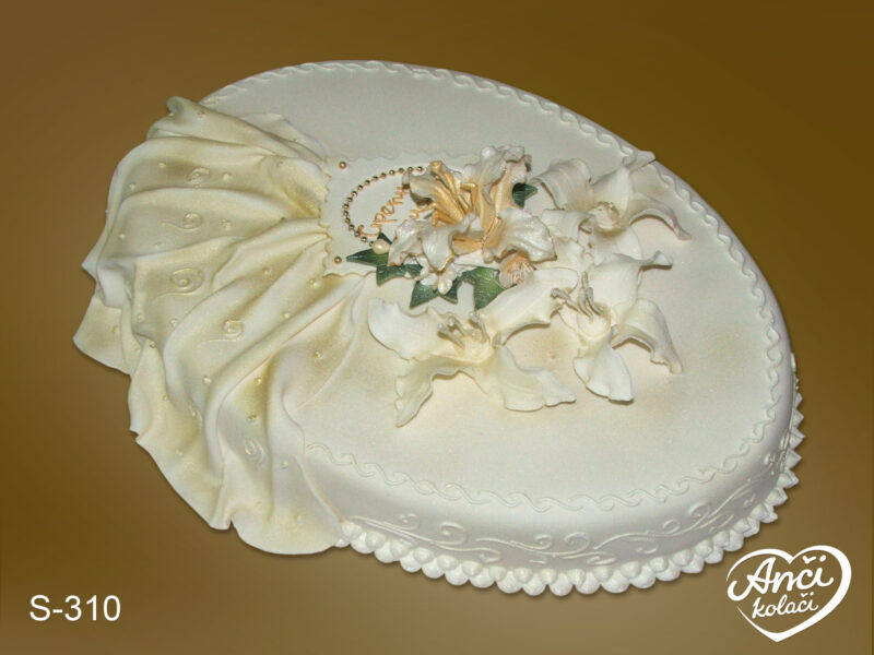 Beli cvetni oval