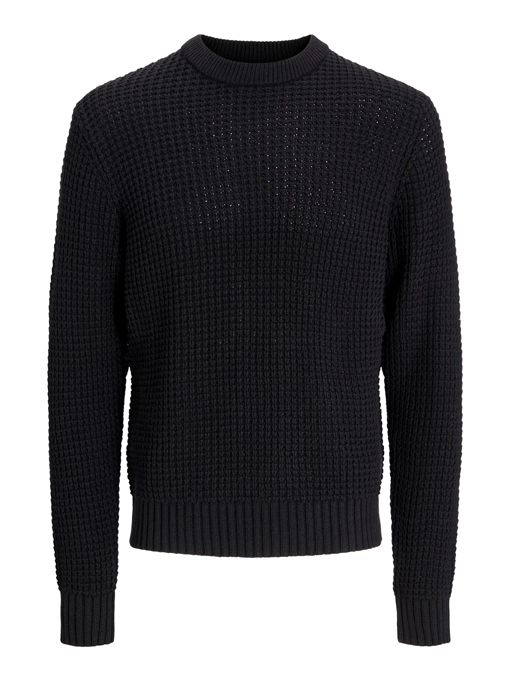 JACK & JONES Muški džemper 12266406, Crni