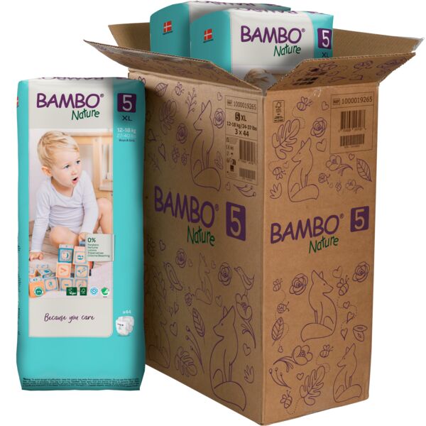 Bambo Nature Bambo Box veličina 5, 12–18 kg, 132 kom