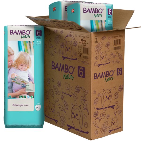 Bambo Nature Bambo Box veličina 6, 16+ kg, 120 kom