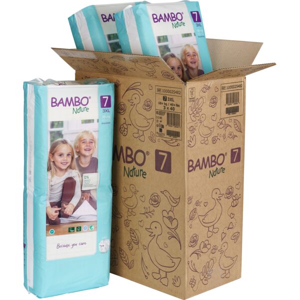 Bambo Nature Bambo Box veličina 7, 18+ kg, 120 kom