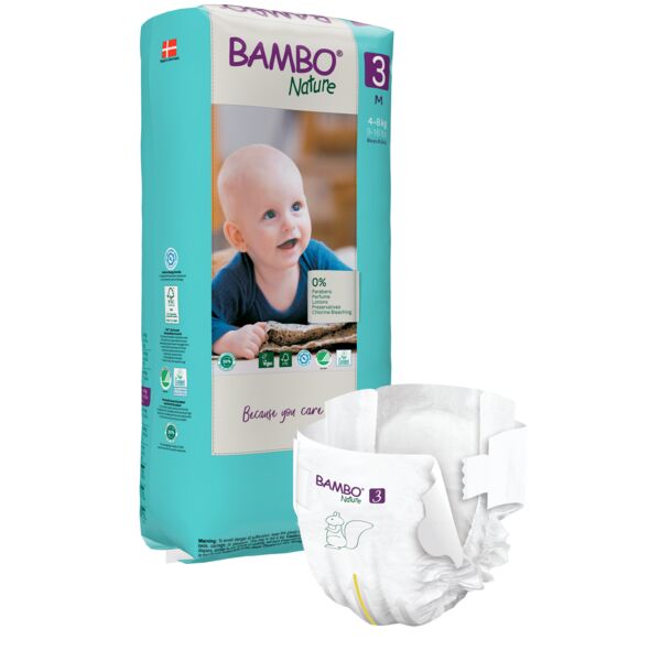 Bambo Nature pelene veliko pakovanje veličina 3, 4–8 kg, 52 kom