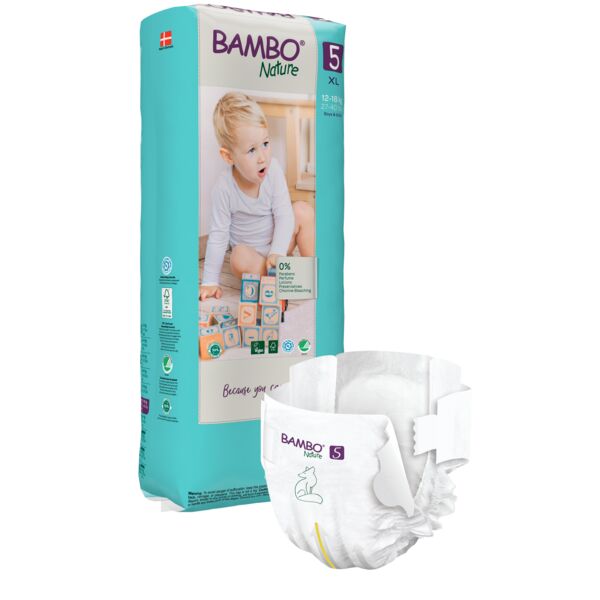 Bambo Nature pelene veliko pakovanje veličina 5, 12–18 kg, 44 kom
