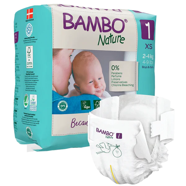 Bambo Nature pelene malo pakovanje veličina 1, 2–4 kg, 22 kom