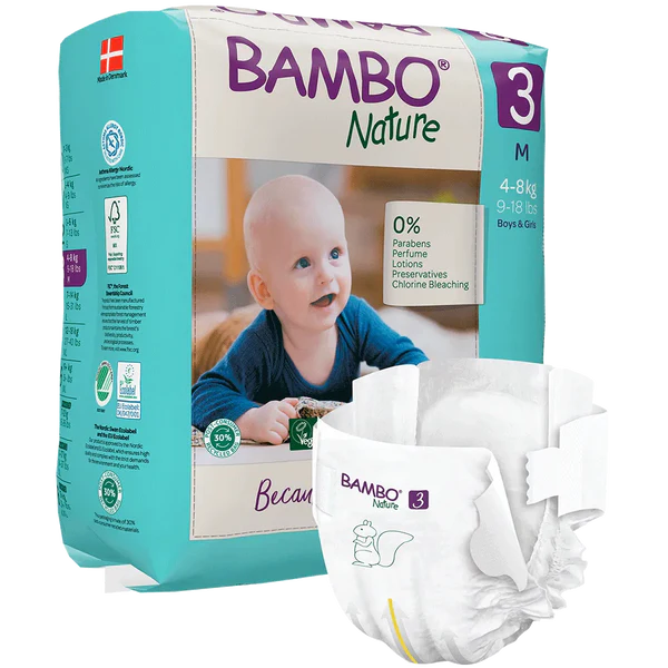 Bambo Nature pelene malo pakovanje veličina 3, 4–8 kg, 28 kom