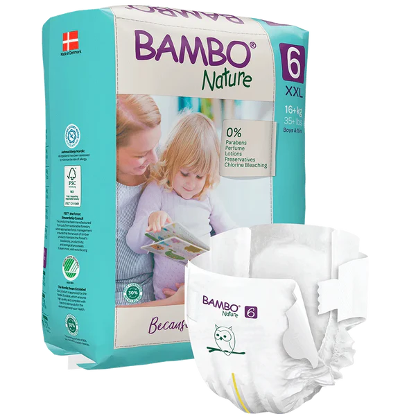 Bambo Nature pelene malo pakovanje veličina 6, 16+ kg, 20 kom