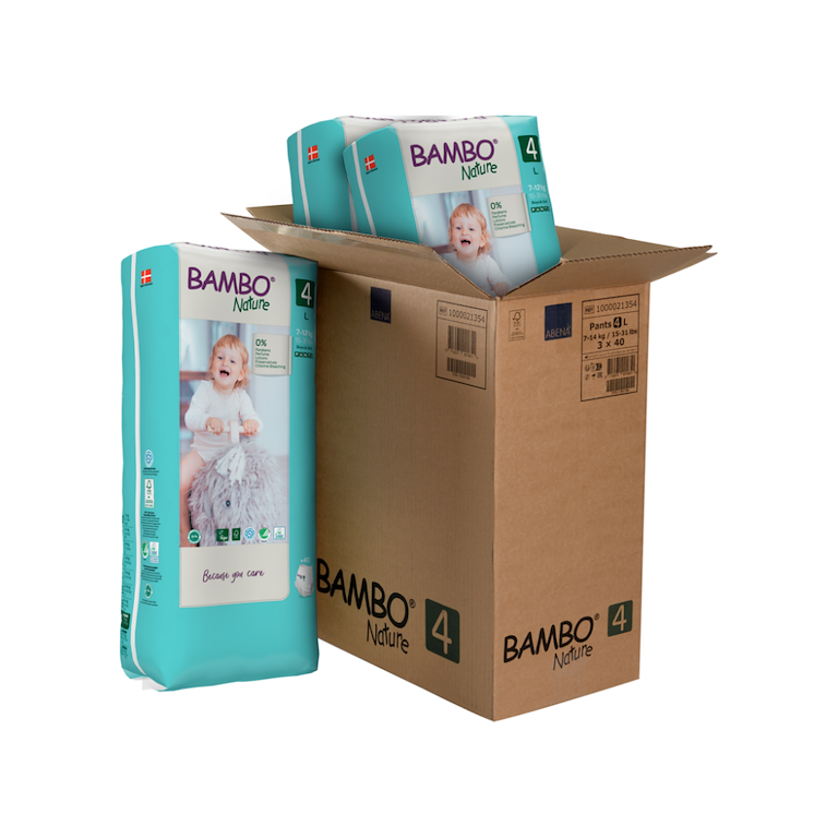 Bambo Nature Pants Box veličina 4, 7–12 kg, 120 kom