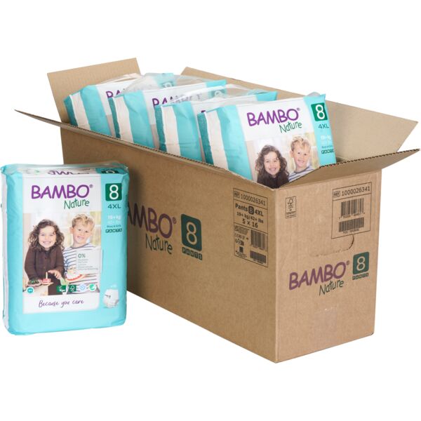 Bambo Nature Pants Box veličina 8, 19+ kg, 80 kom