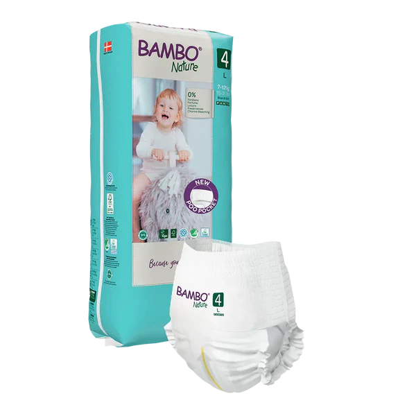Bambo Nature pelene gaćice veliko pakovanje veličina 4, 7–12 kg, 40 kom