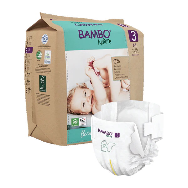 Bambo Nature pelene papirno pakovanje veličina 3, 4–8 kg, 28 kom