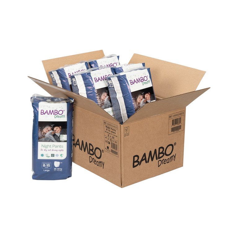 Bambo Dreamy Box noćne pelene gaćice za inkontinenciju, 8–15 god, 35–50 kg