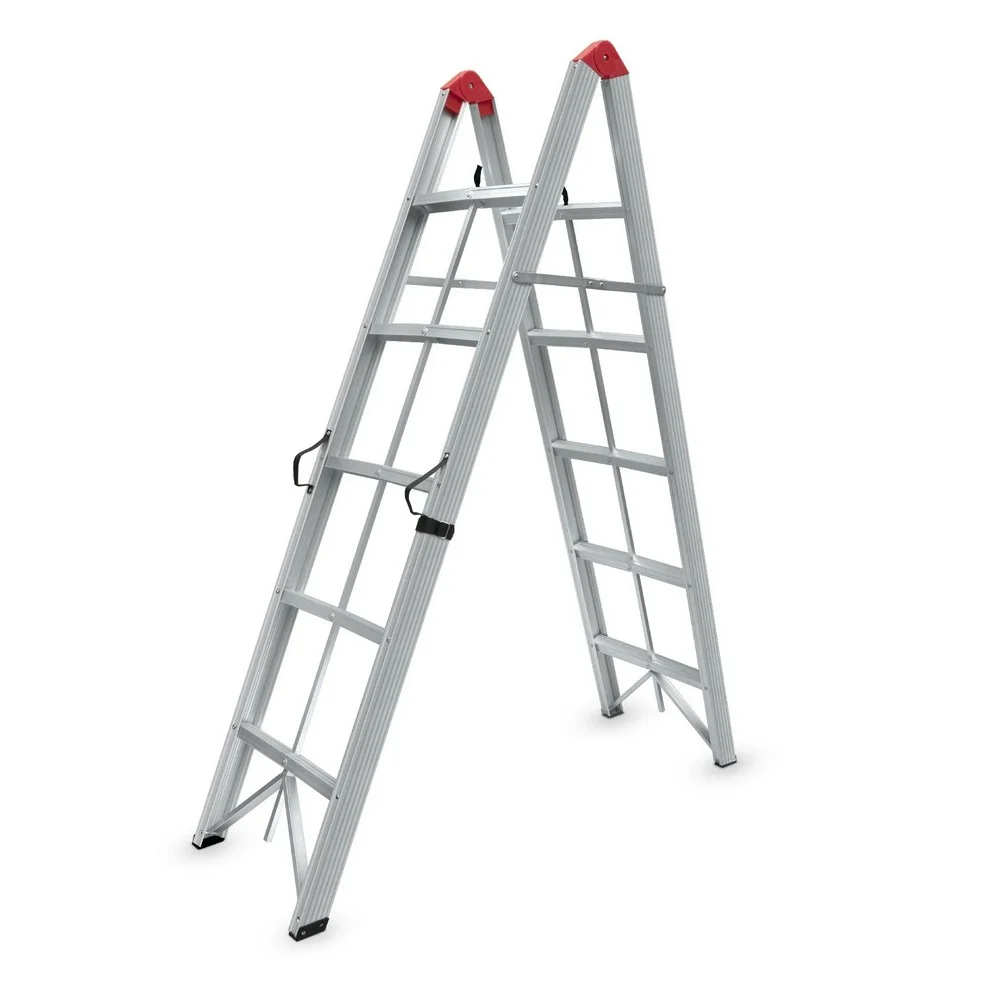 SuperStep Duple Sklopive Štapne Alu Merdevine 2x5 188cm