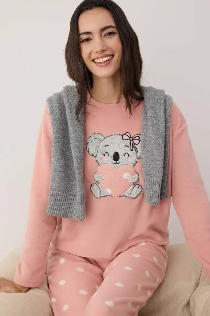 Trendyol Milla Set pidžame za devojčice Thmaw26Pt00157, Roze