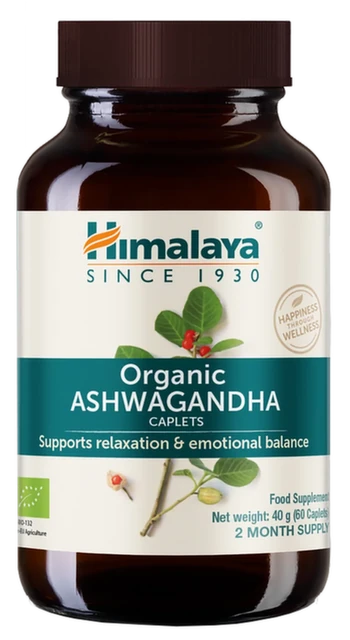 Himalaya Organic Ashwagandha, 60 kapleta