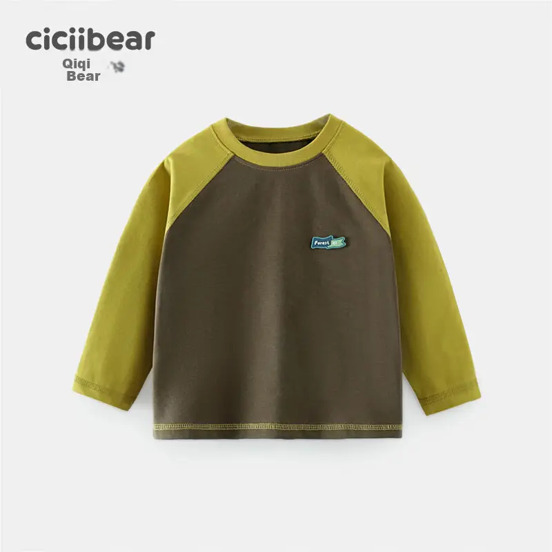 Ciciibear Majica dugih rukava za dečake, Zelena