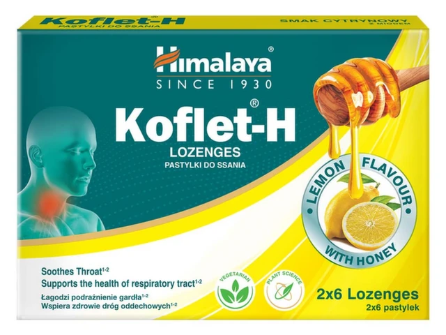 Himalaya Koflet-H lozenge - ukus limuna, 12 komada
